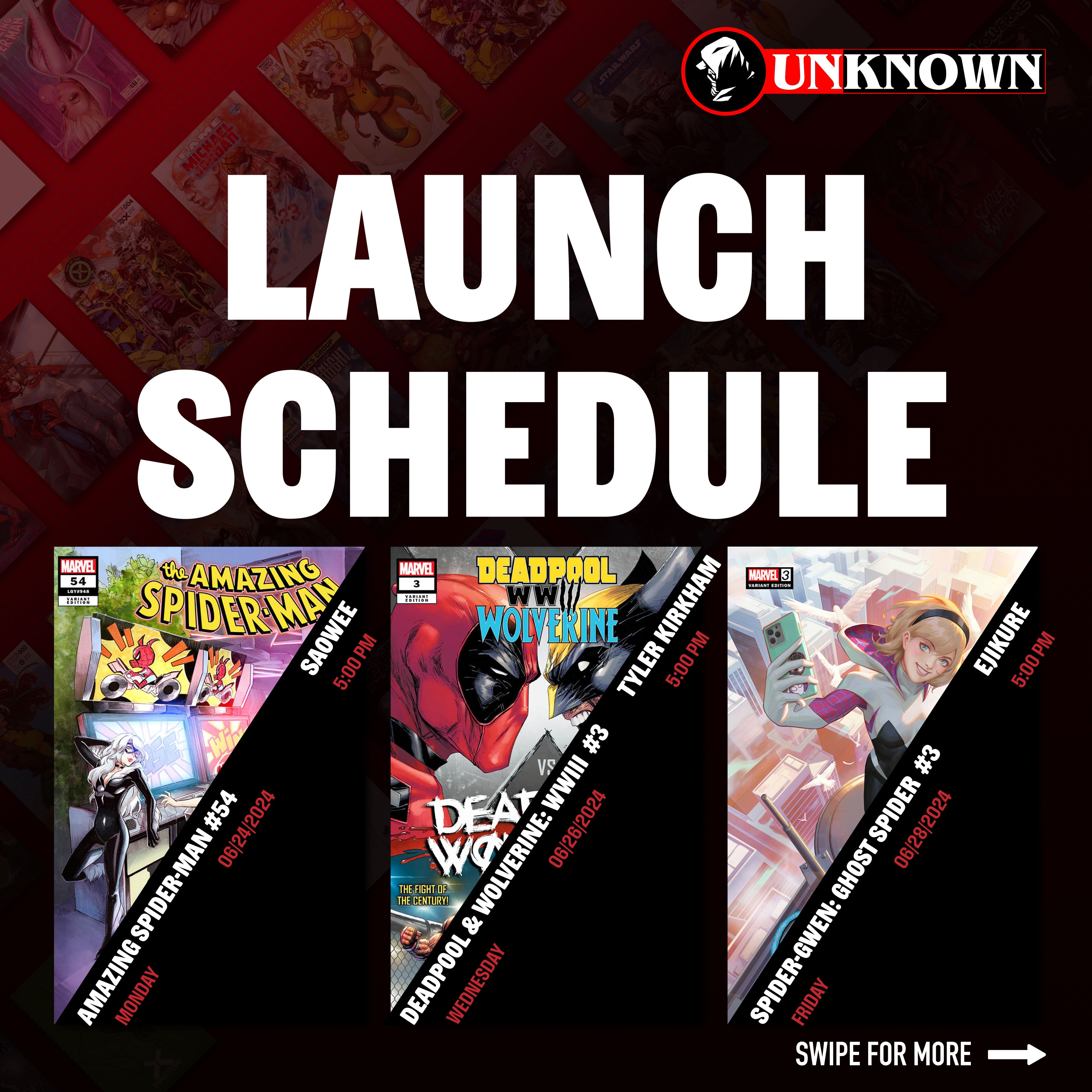 Unknown Comics Exclusive Launches: Arcade Hangouts, Cage Matches, and