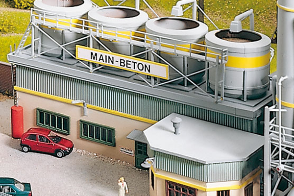PIKO 61130 HO Scale Concrete Plant Mixing Building Kit