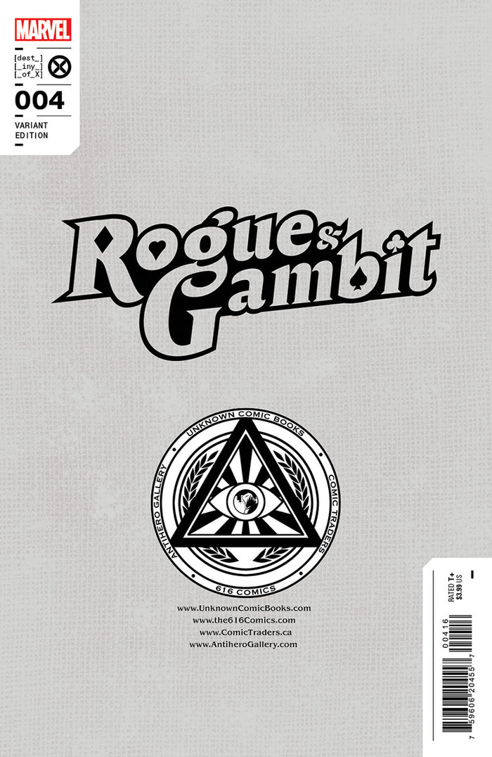 Rogue & Gambit #4 Unknown Comics Nathan Szerdy Exclusive Virgin Var (0