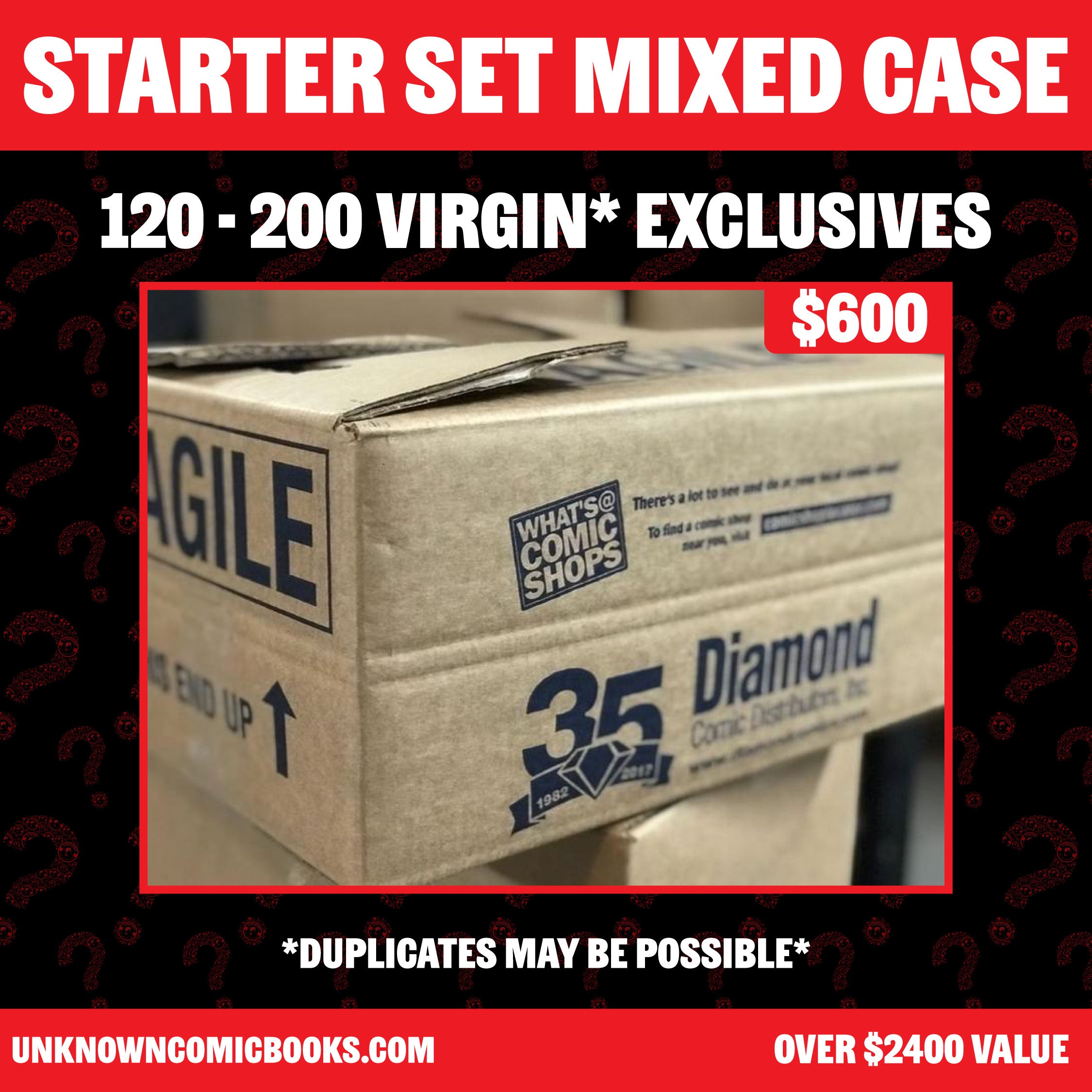 STORE EXCLUSIVE STARTER SET: MIXED CASE OF EXCLUSIVE COMIC BOOKS VIRGI