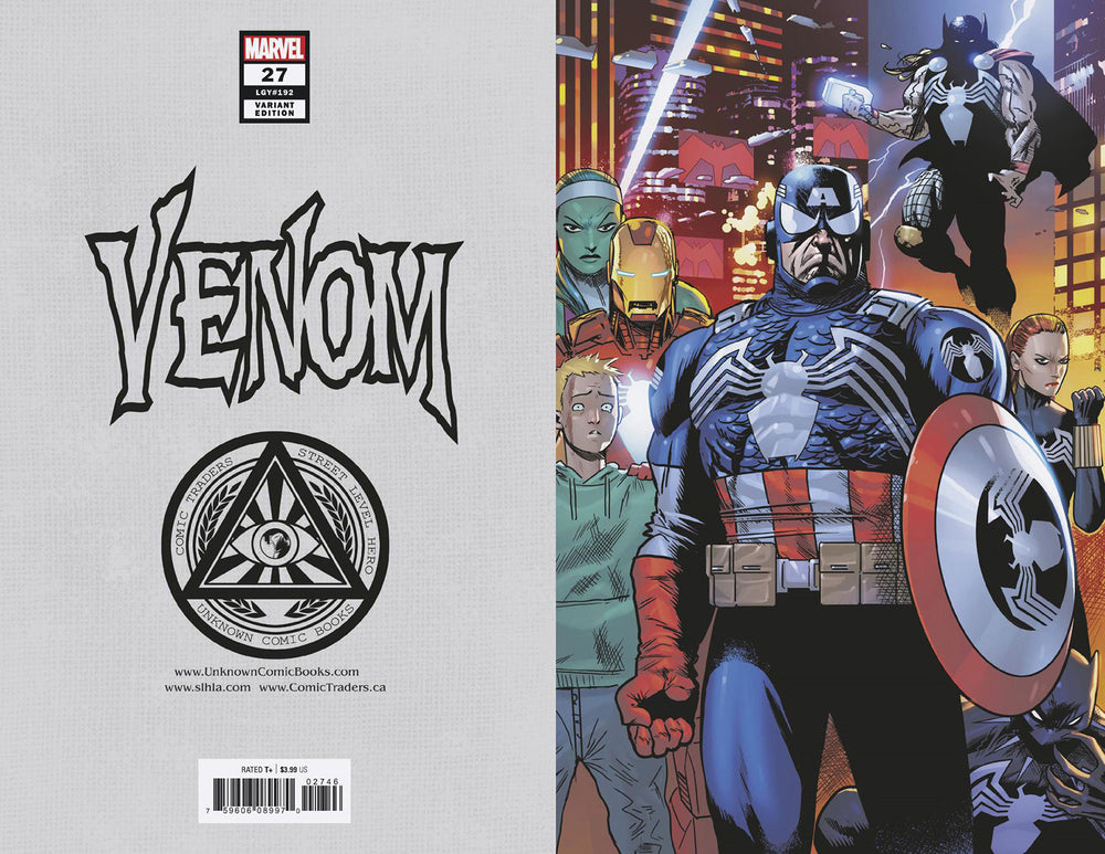 VENOM #27 UNKNOWN COMICS EXCLUSIVE 2ND PTG GEDEON VIRGIN VAR (09/02/20