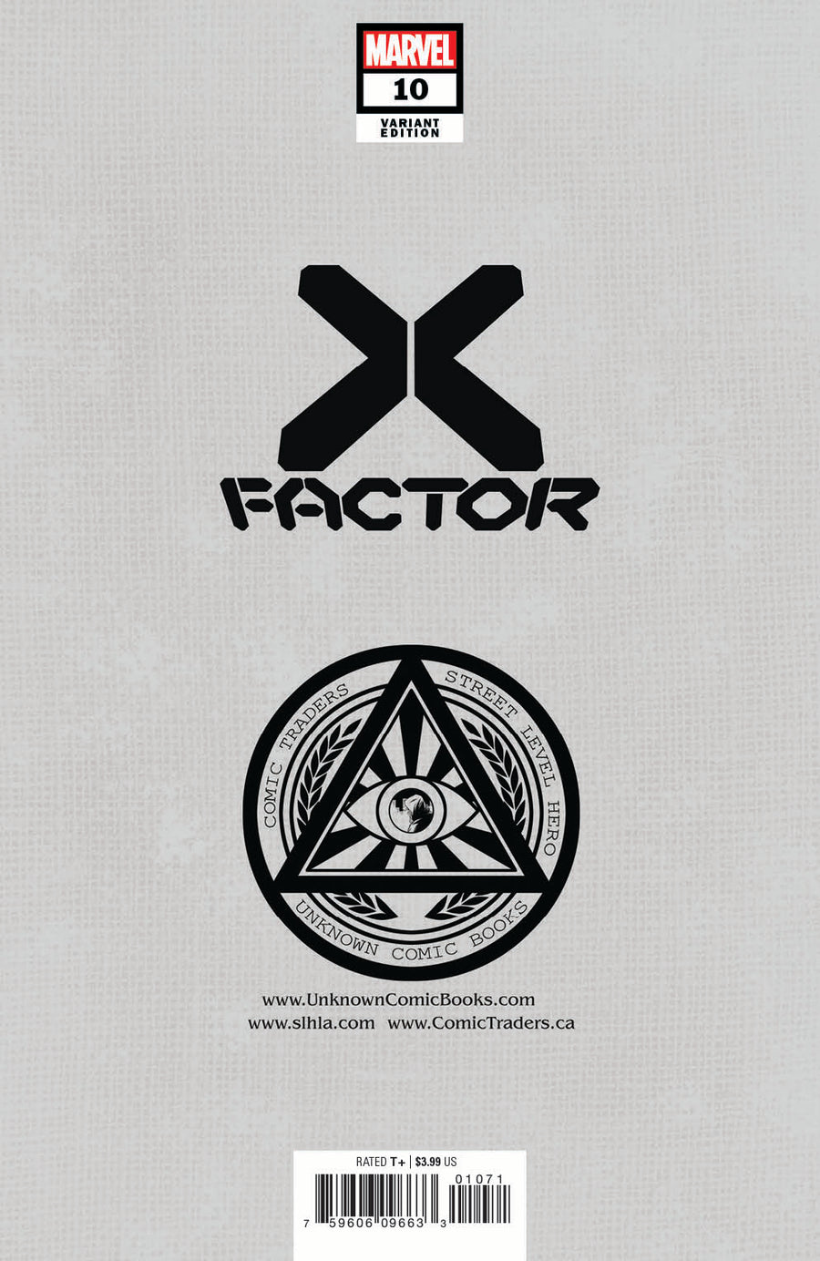 X-FACTOR #10 UNKNOWN COMICS CREEES EXCLUSIVE SPOILER VIRGIN VAR GALA
